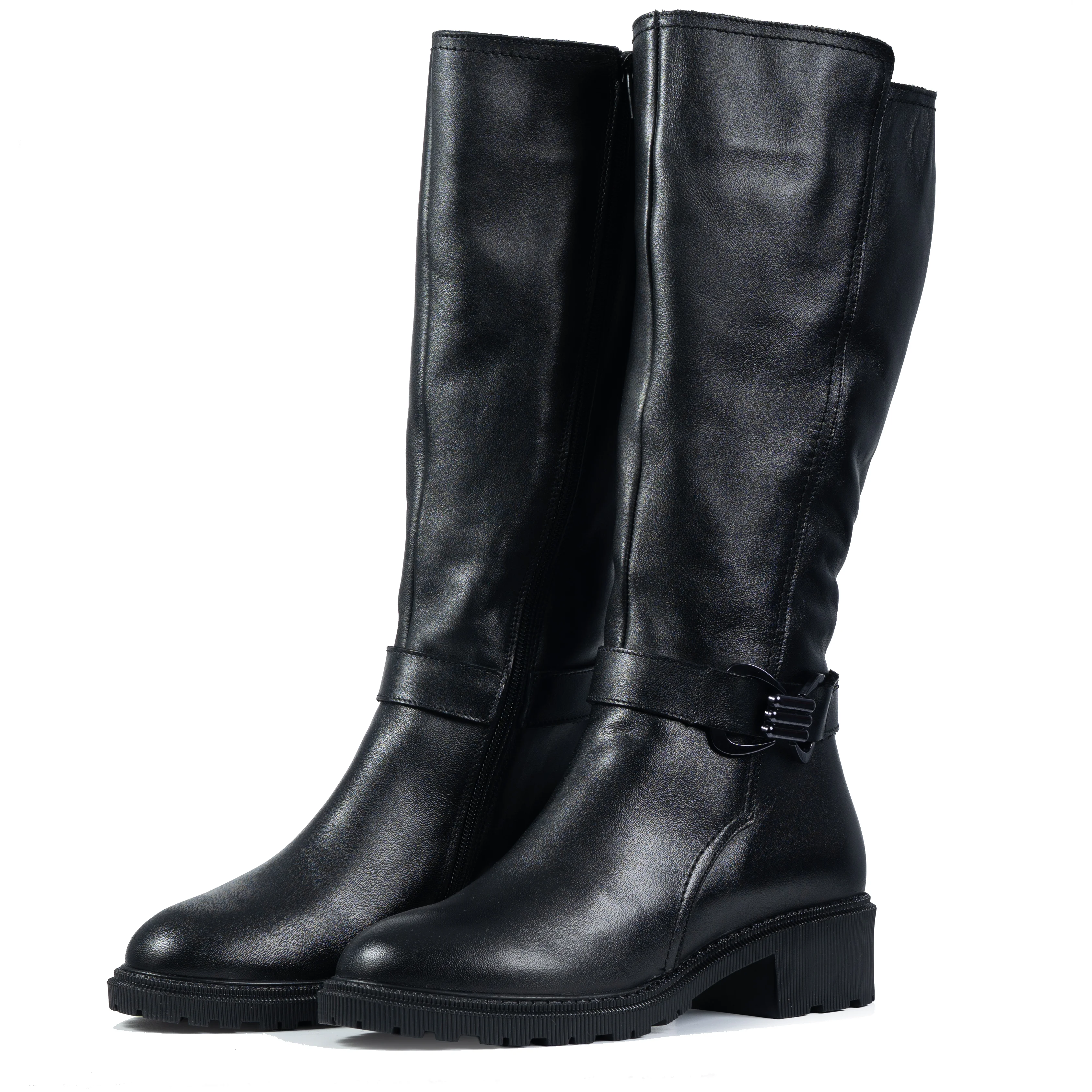 Cizme dama, Glemis, piele naturala - Cod: AS-796, Culoare: Negru Box ...